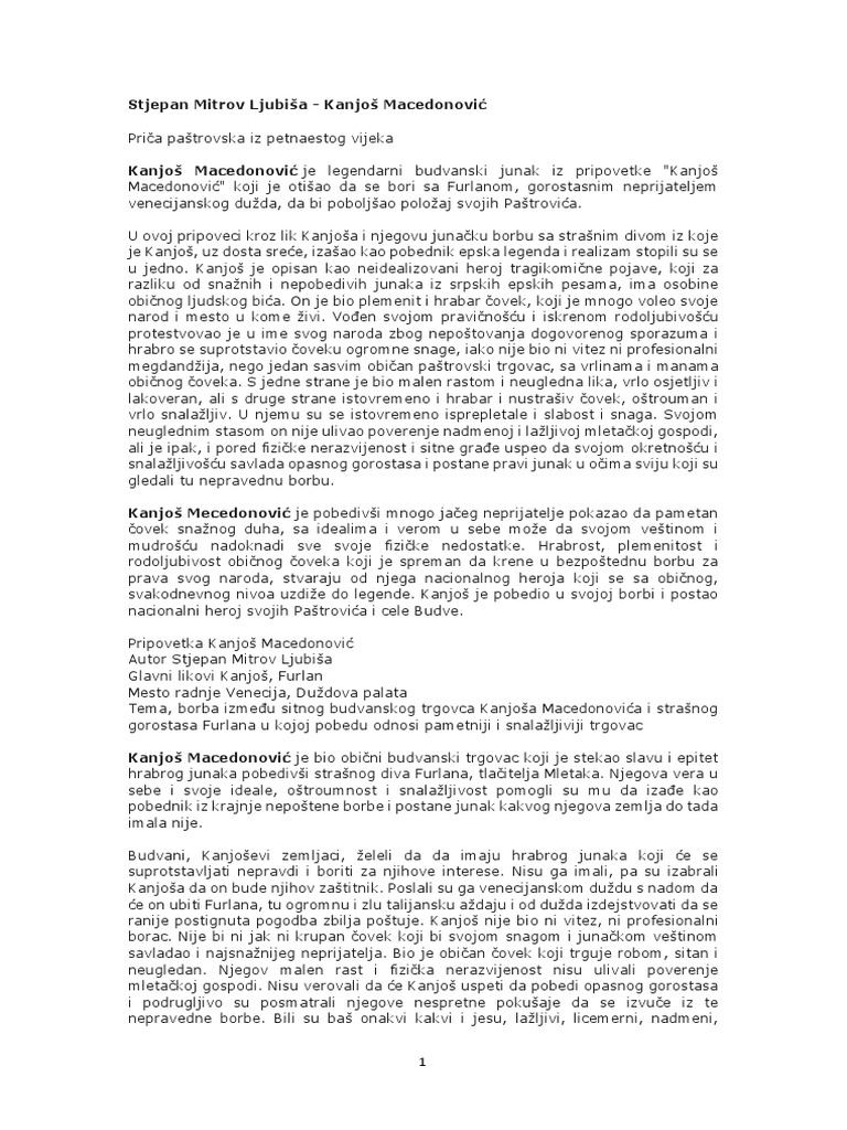 Stjepan Mitrov Ljubiša | PDF