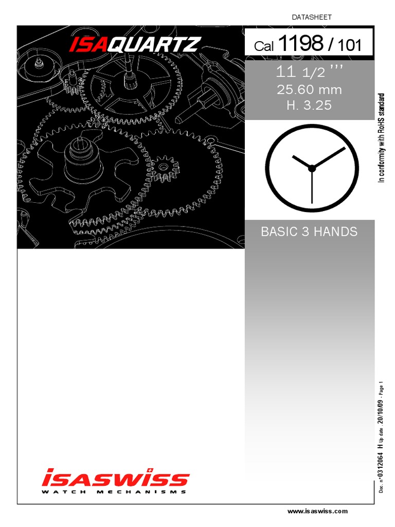 Citizen Watch Repair 1198-101 | PDF | Electromagnetism | Machines