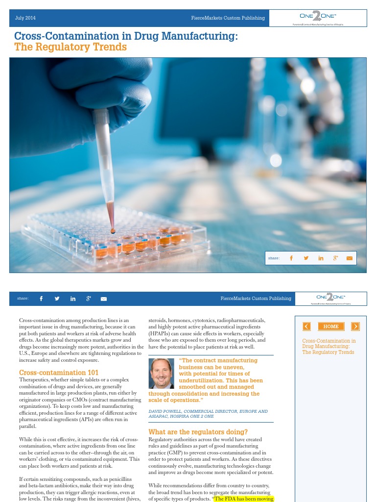 Regulatory Trends Tighten Rules on Cross-Contamination in Drug ...