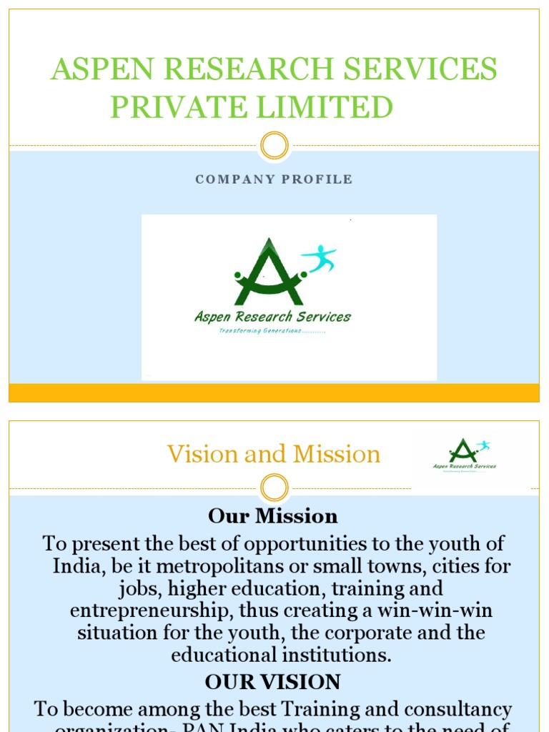 Aspen Research Services Private Limited: Company Profile | PDF | Doctor ...
