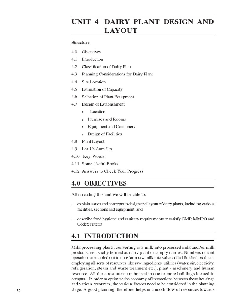 Dairy Plant Design and Layout Guide | PDF | Dairy | Food Safety