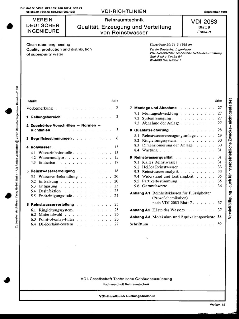 VDI 2083 Blatt 9 | PDF