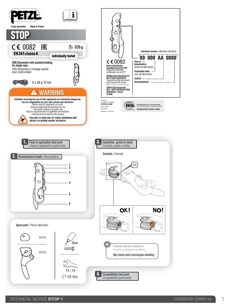 Manual Stop - Petzl | PDF | Nature | Business