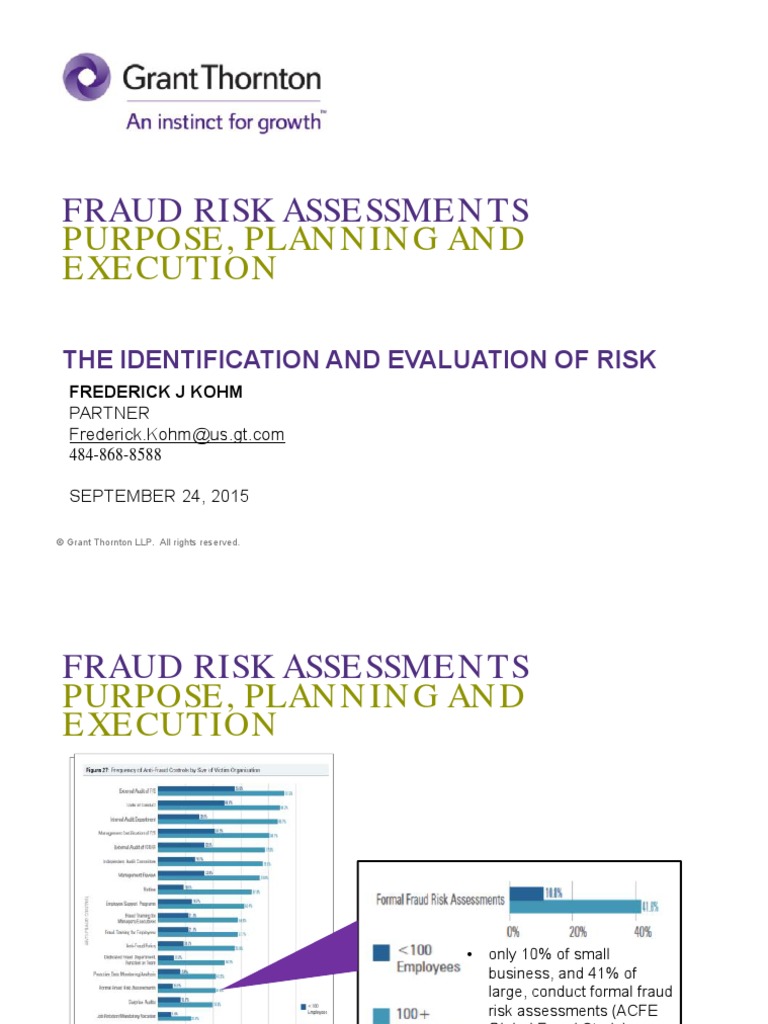 Fraud Risk Assessments | Risk Assessment | Risk | Free 30-day Trial ...