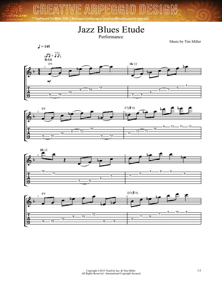Jazz Blues Etude: Performance | PDF | Copyright Law | Law