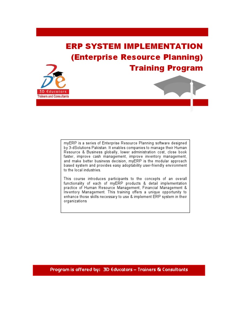 Erp System Implementation (Enterprise Resource Planning) Training ...
