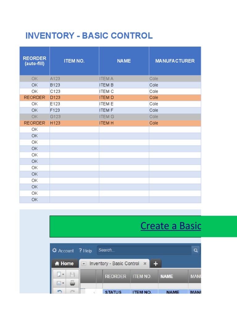 Create A Basic Inventory Control Template With Smartsheet | PDF ...