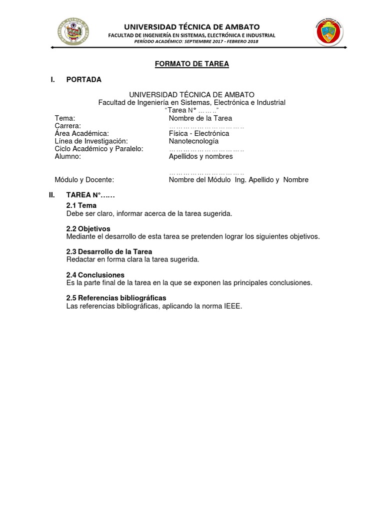 Formato Tarea | PDF
