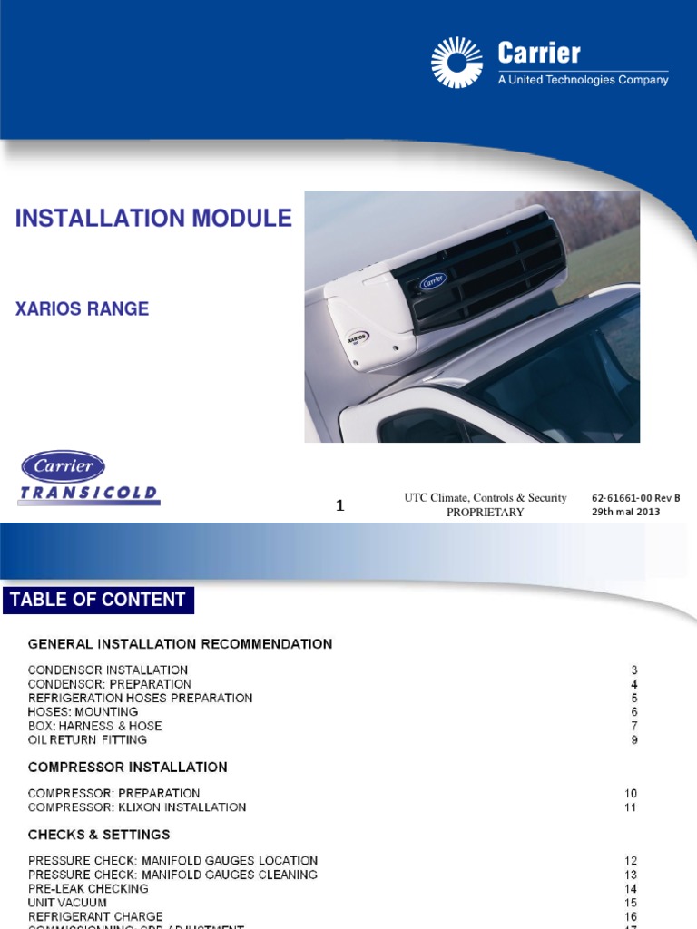 Installation Module: Xarios Range | PDF | Vacuum | Liquids