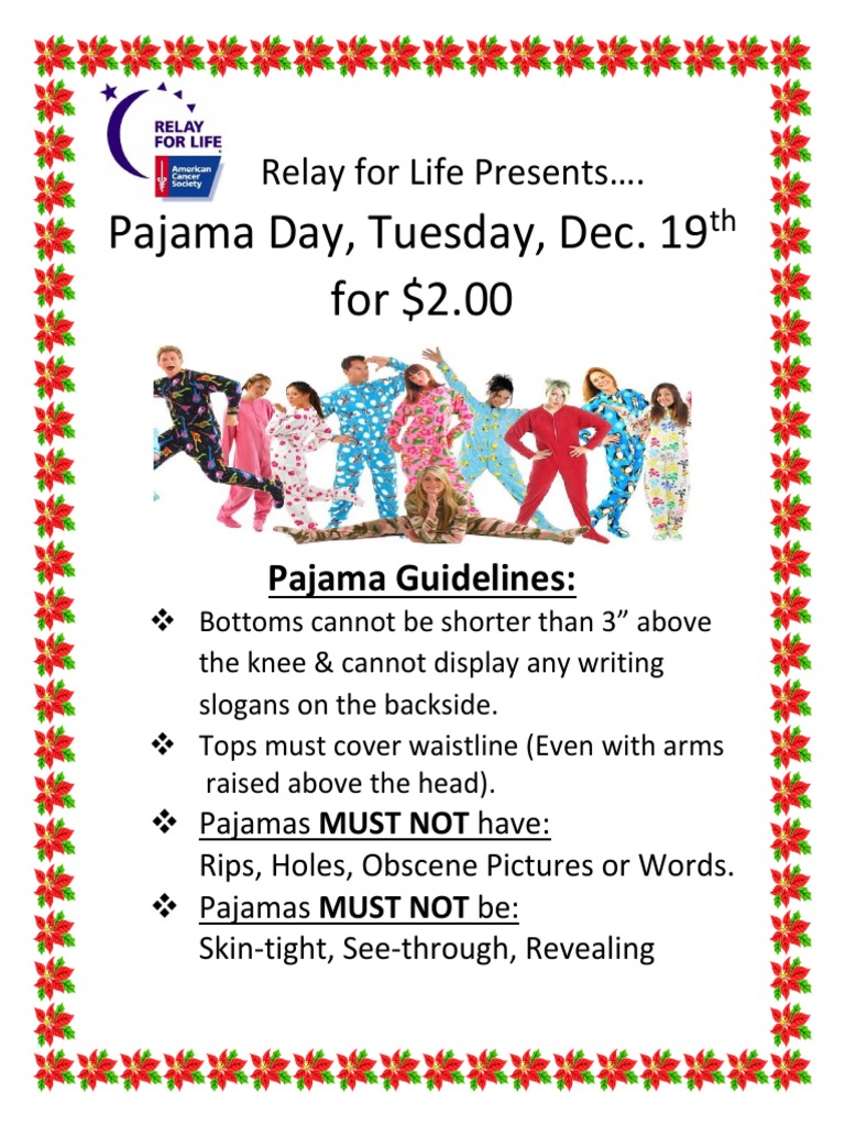 r4l Pajama Day Flyer | PDF | Lifestyle