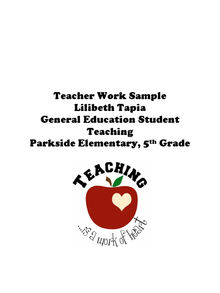 Tapia Teacher Work Sample | PDF | Subtraction | Educational Assessment