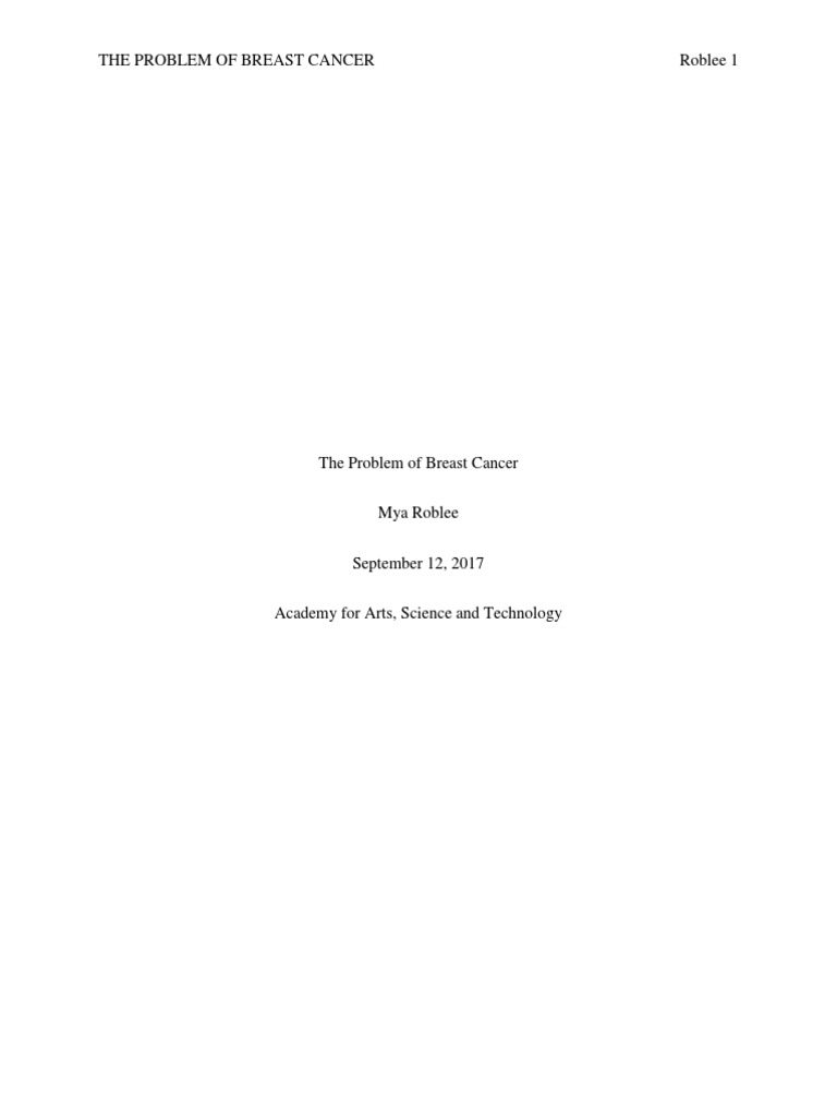 Breast Cancer Background Paper | PDF | Breast Cancer | Cancer