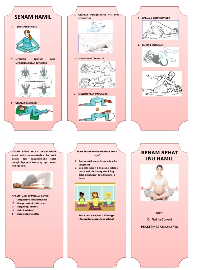 Leaflet Senam Hamil | PDF