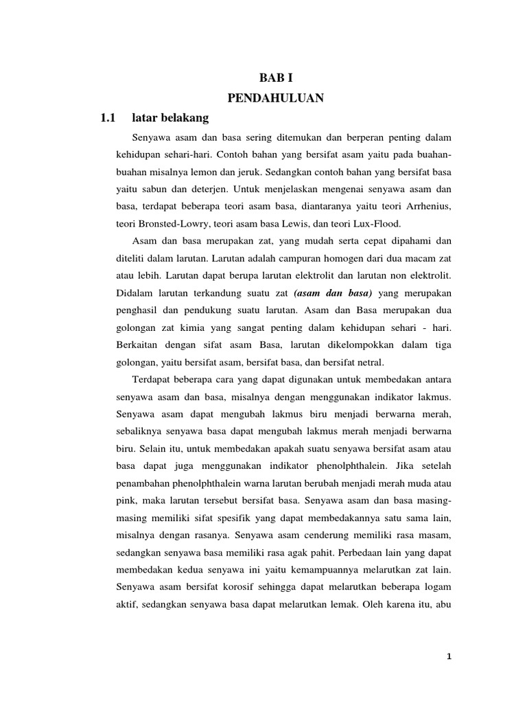 Paper Asam Basa | PDF | Kajian Bahasa Asing | Sains & Matematika