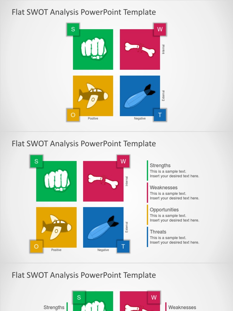 FF0041 Swot Analysis Powerpoint Template | PDF | Swot Analysis | Analysis