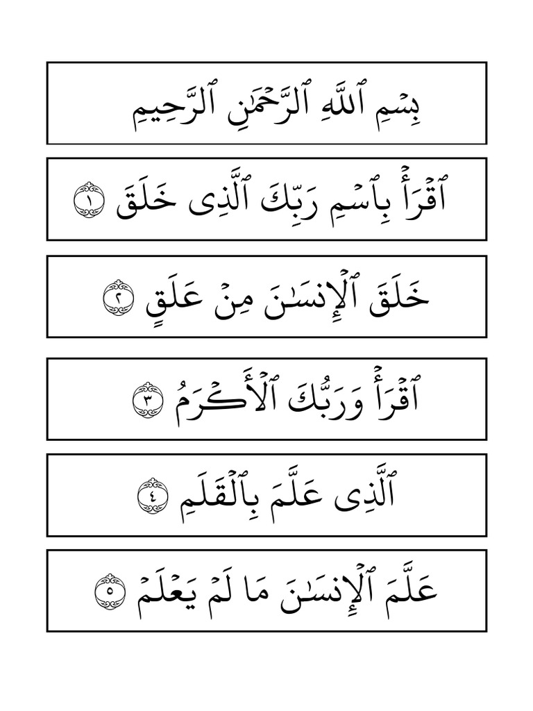 Surah Al Alaq | PDF