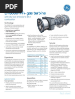 7FA Gas Turbine GT DataSheets | PDF | Turbine | Gas Turbine