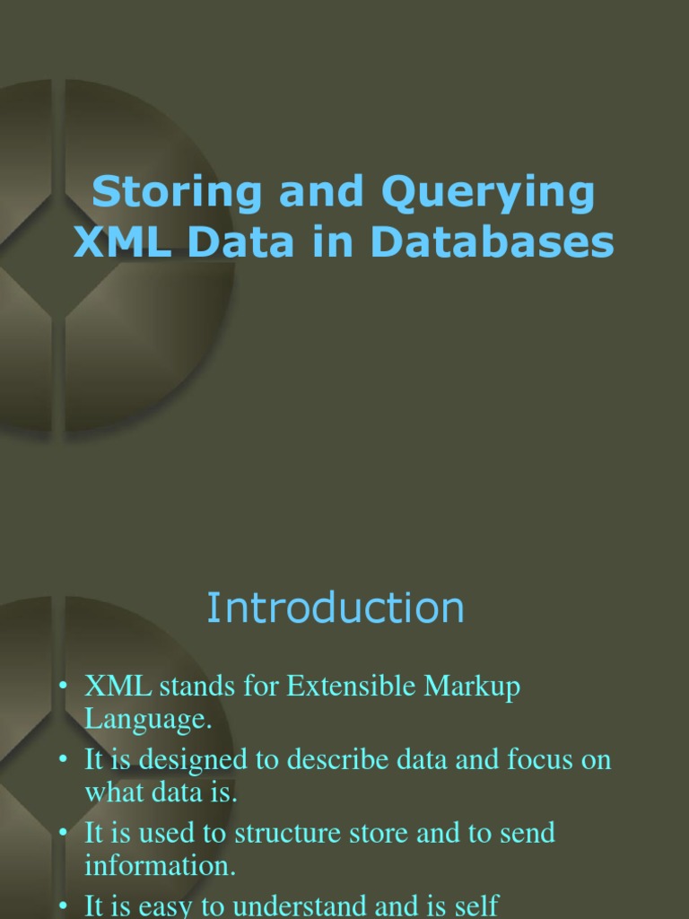 Storing and Querying XML Data in Databases | PDF | Xml | Xml Schema