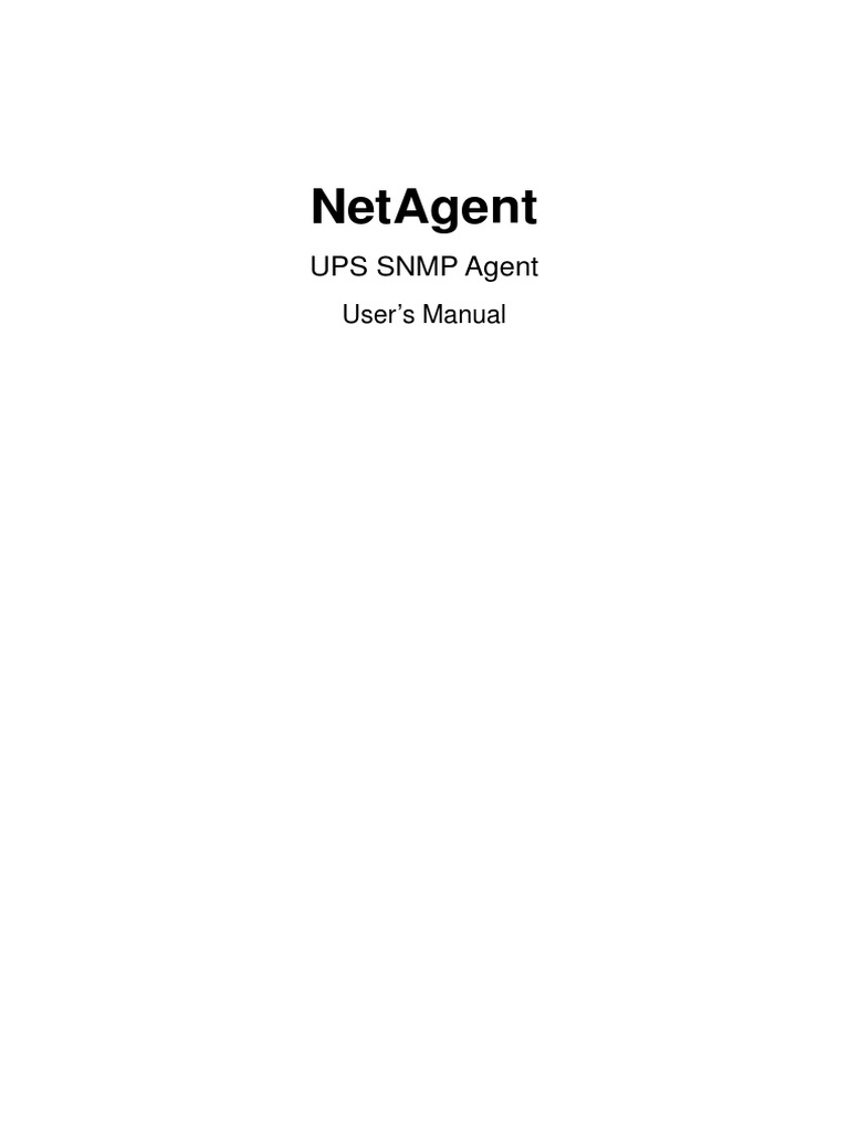 NetAgent Manual en V6.1 | PDF | Port (Computer Networking) | Networking ...