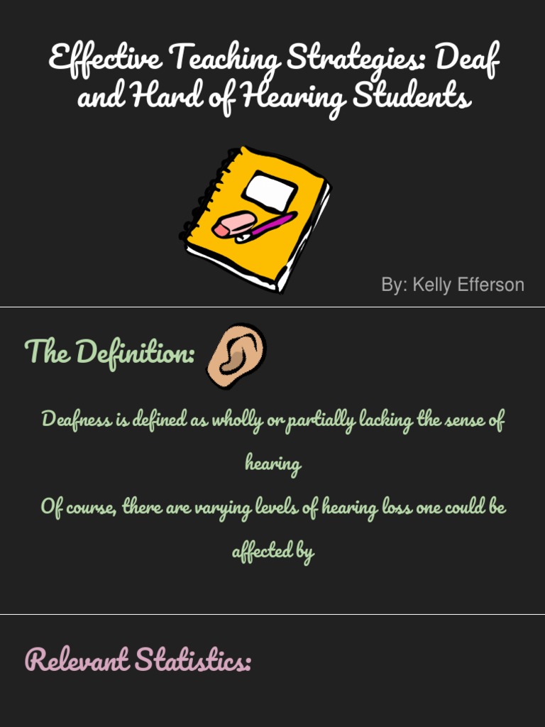 Effective Strategies for DHH Education | PDF | Hearing Loss | Classroom