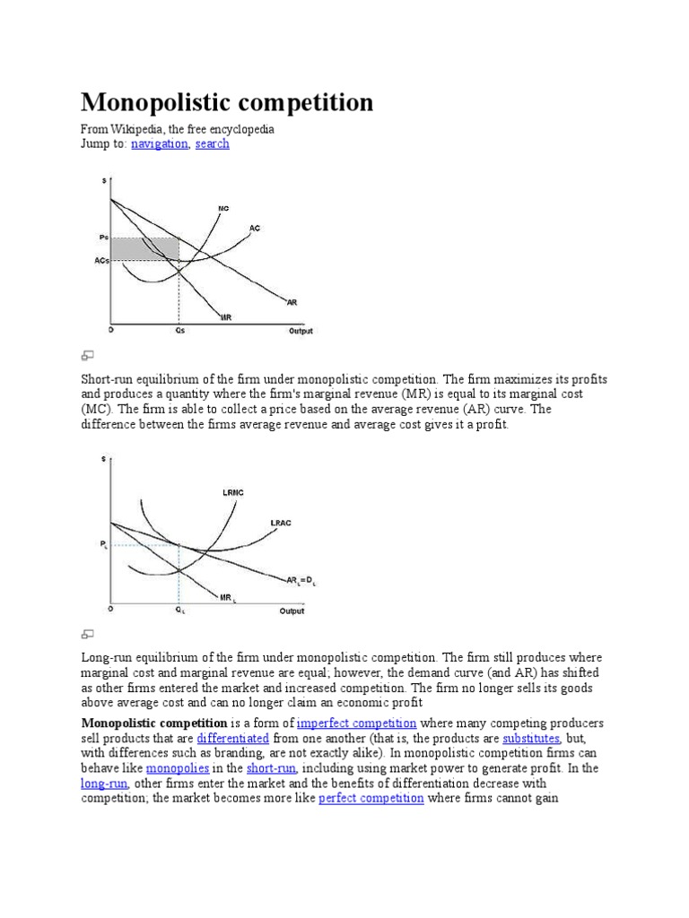 Monopolistic Competition: Navigation Search | PDF | Monopoly | Market Power