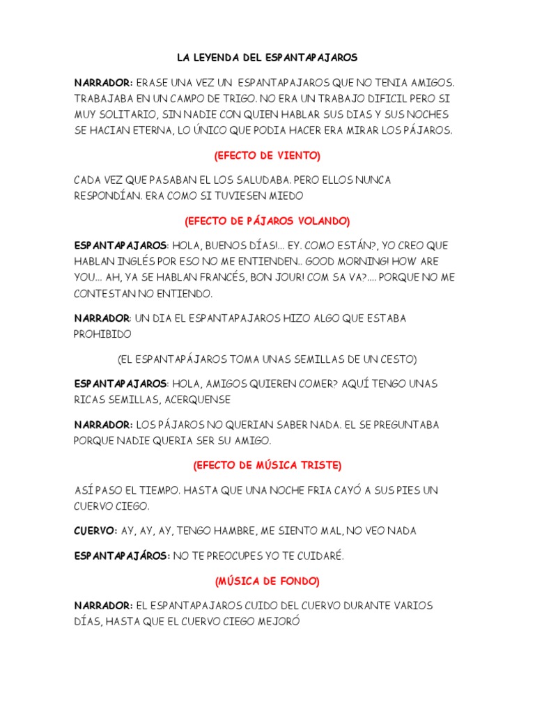 La Leyenda Del Espantapajaros | PDF