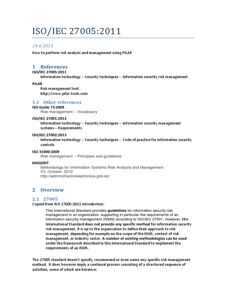 ISO27005 | PDF | Risk Management | Information Security