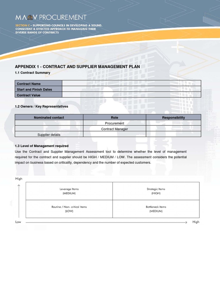 Contract Management Guide | PDF | Risk Management | Procurement