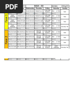 Insanity Max 30 Workout Calendar | PDF | Sports