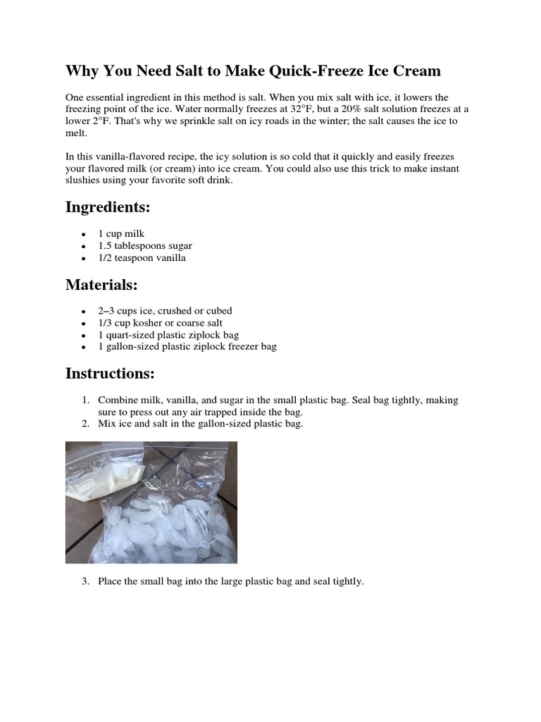 How To Make Ice Cream | PDF | Ice | Ice Cream