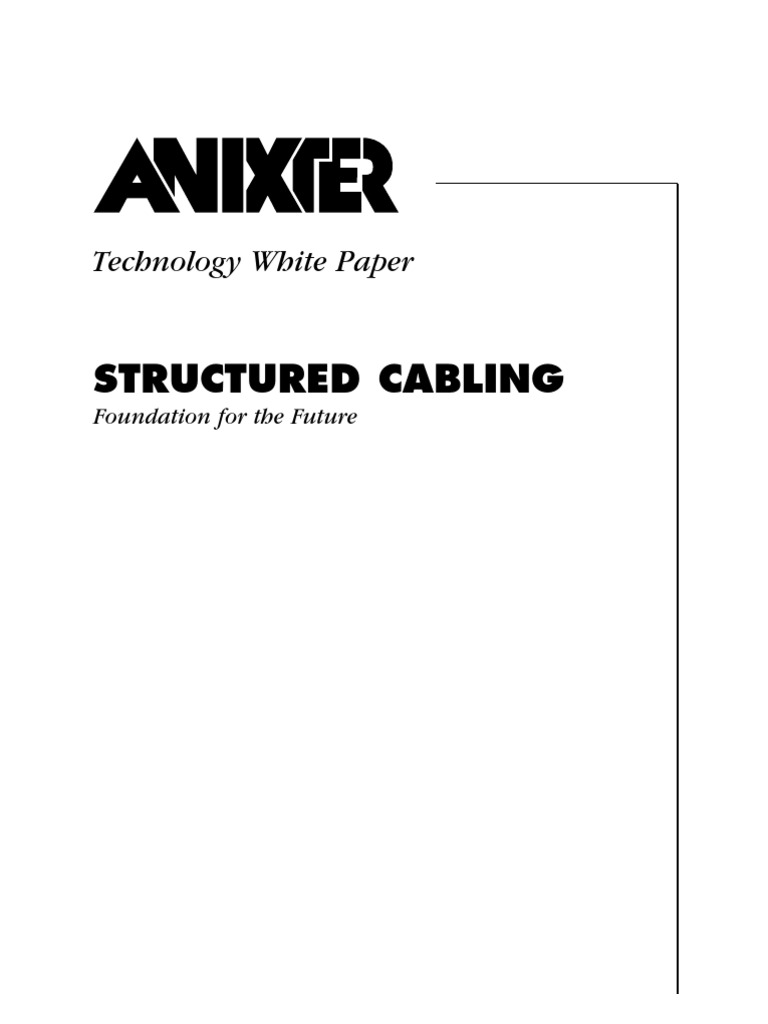 Structured Cabling | PDF | Optical Fiber | Coaxial Cable