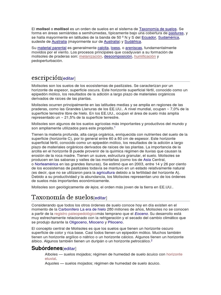 molisol | Ciencia del suelo | Suelo