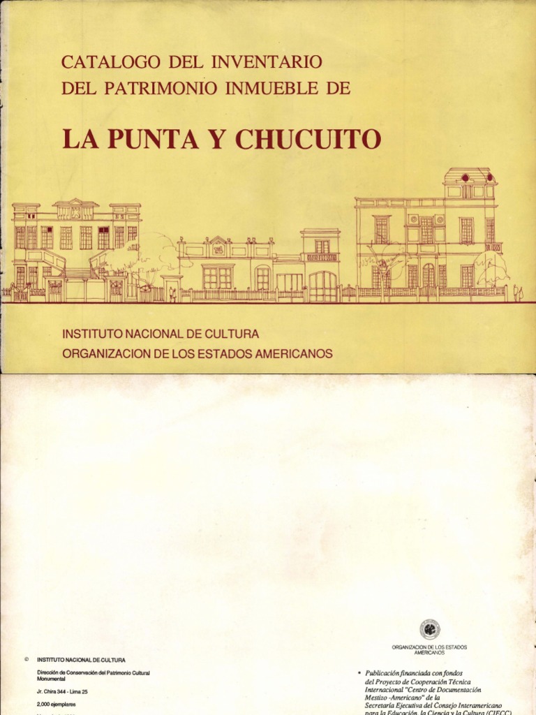 Catalogo Del Inventario Del Patrimonio Inmueble de La Punta y Chucuito | PDF | Lima
