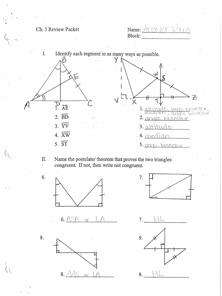 G CH 5 Review Packet Answer Key | PDF