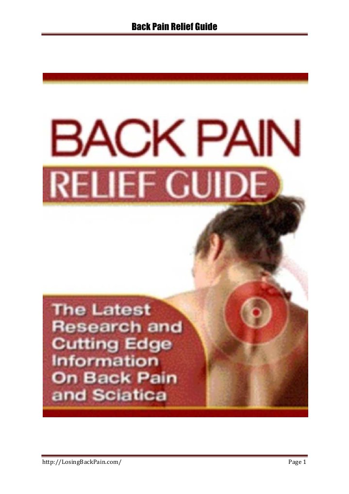 Back Pain Relief Guide | PDF | Myofascial Trigger Point | Relaxation ...