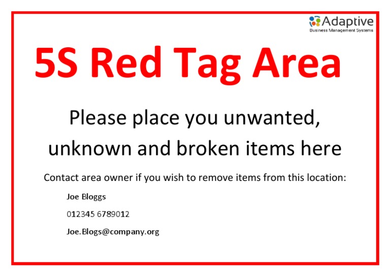 5S Red Tag Area Sign template.docx