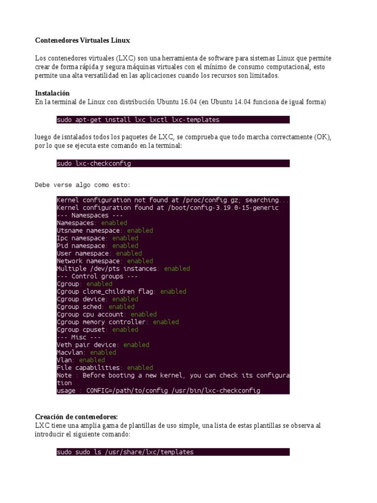 Cómo funciona LXC en Linux | PDF | Archivo de computadora | Contraseña