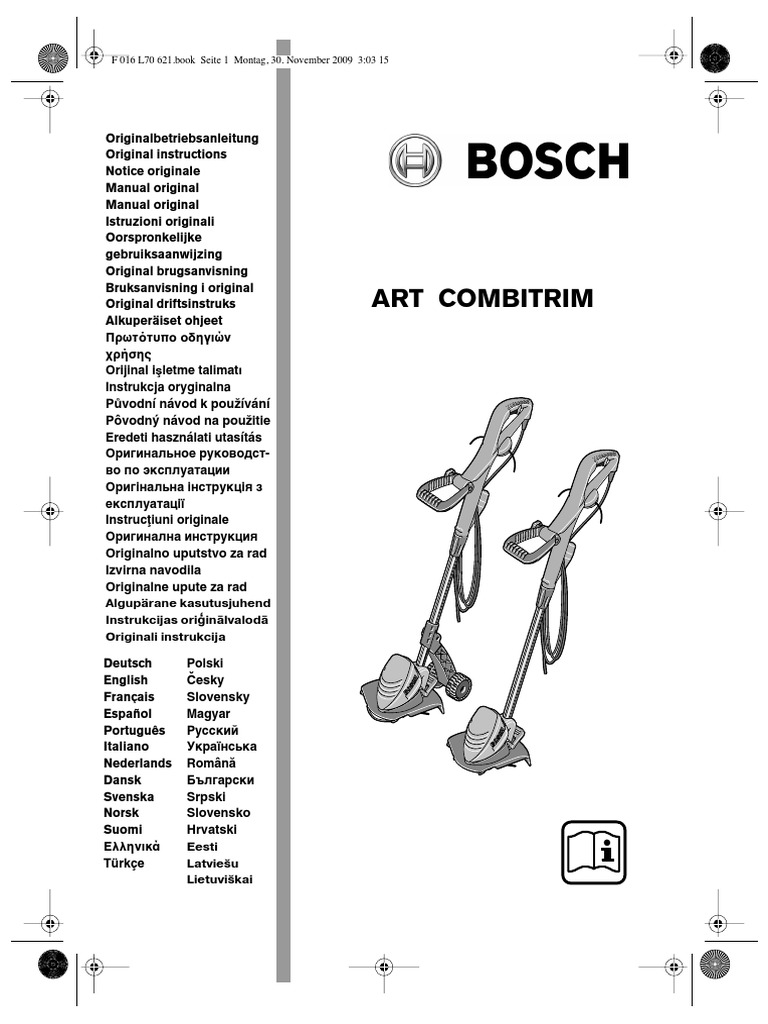 Bosch ART23 Combitrim Manual | PDF