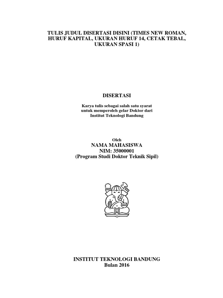 Template Disertasi | PDF