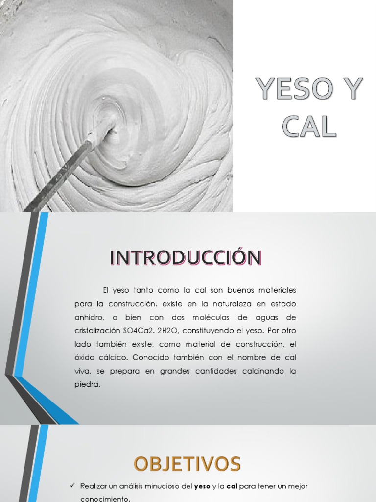 Diferencias entre Yeso y Cal en Construcción | PDF | Yeso | Materiales