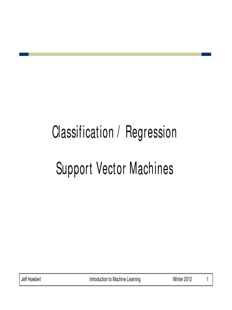 15 Support Vector Machines Pdf Support Vector Machine Mathematical Optimization
