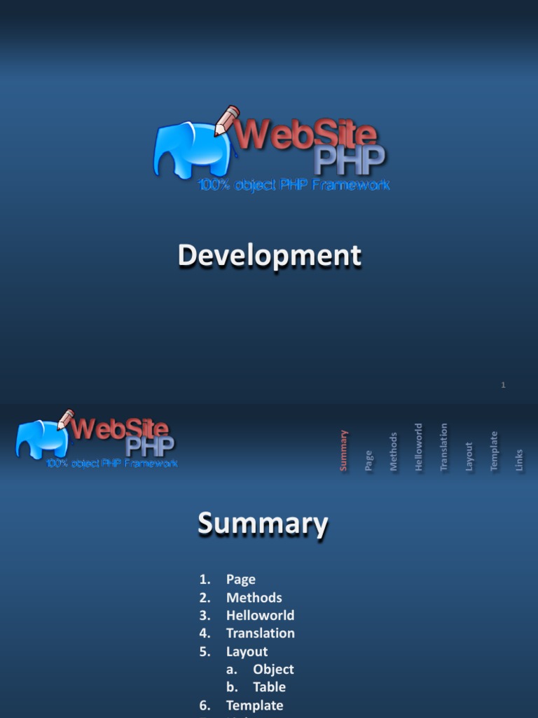 Website PHP Development | Download Free PDF | Html | Php