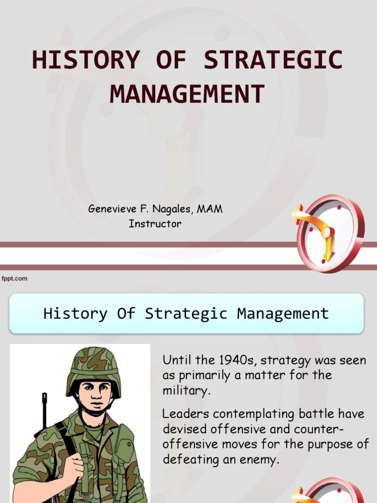 Evolution of Strategic Management History | PDF | The Art Of War | Sun Tzu