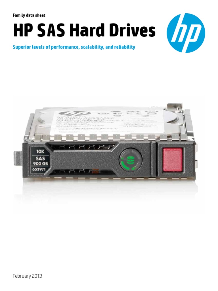 HP SAS Hard Drives: Superior Levels of Performance, Scalability, and ...
