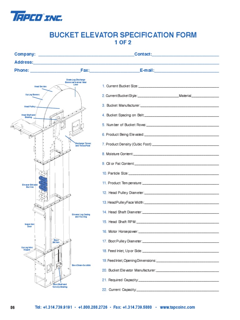 Bucket Elevator PDF | PDF | Elevator | Manufactured Goods