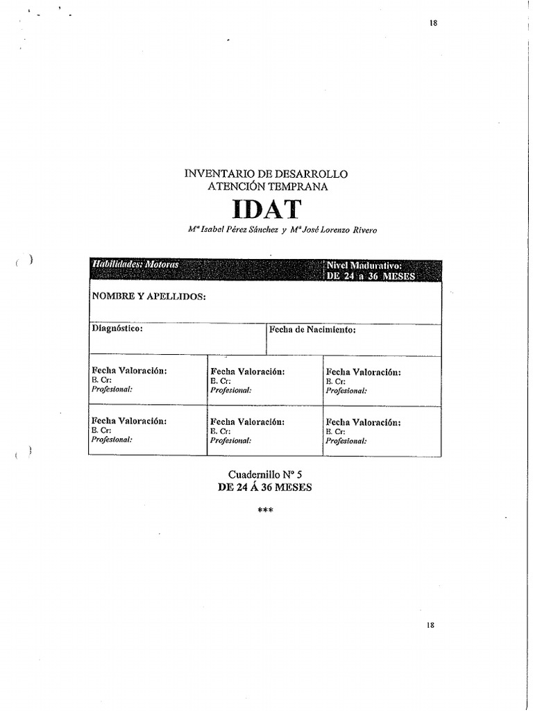 IDAT 24-36 Meses | PDF