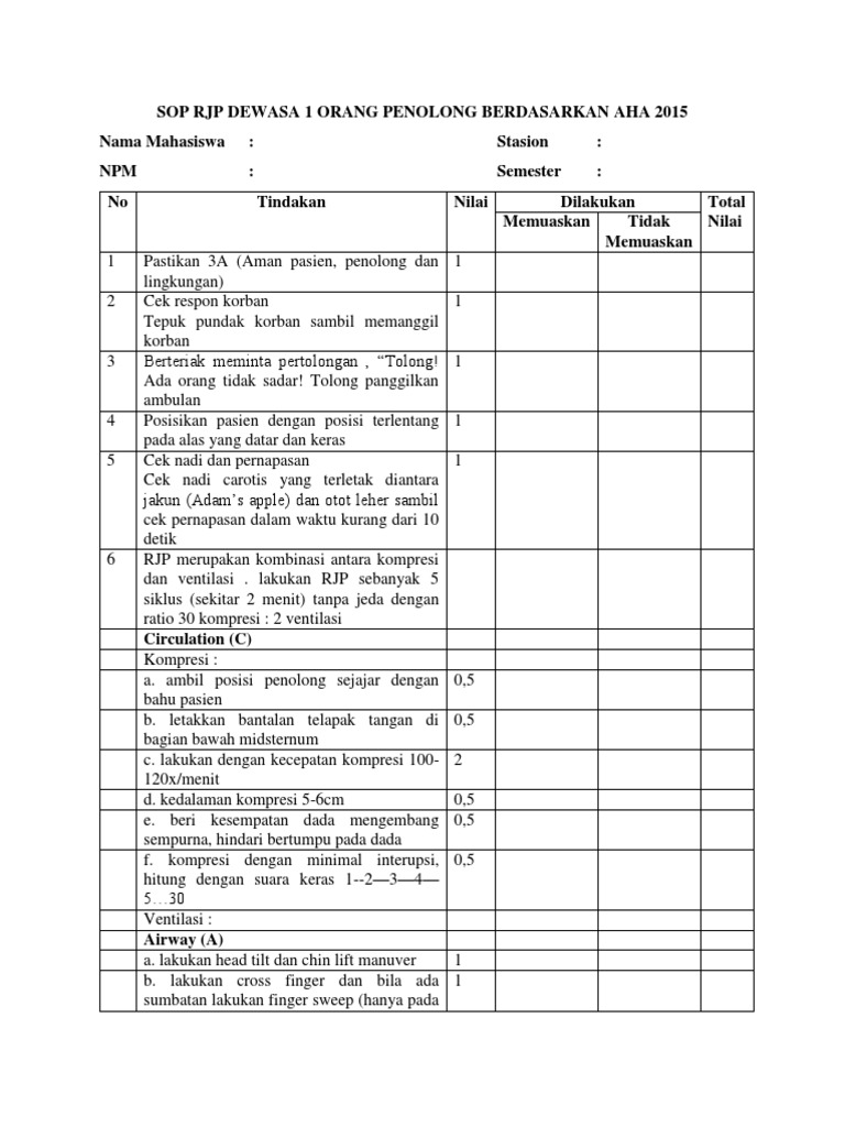 Sop RJP | PDF | Kesehatan Holistik