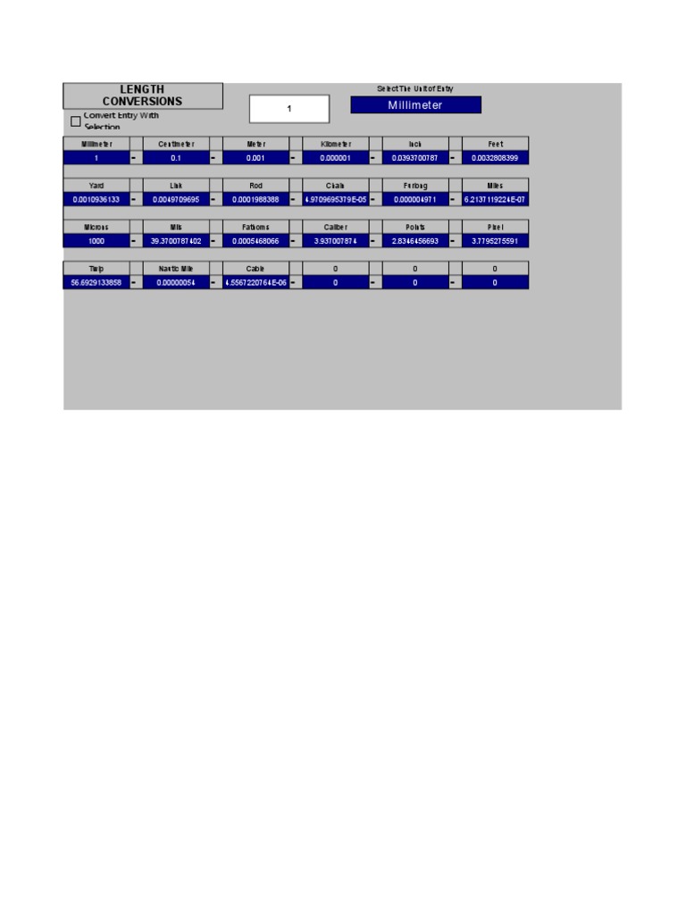 Engineering Unit Conversion File | PDF | Foot (Unit) | Tonne
