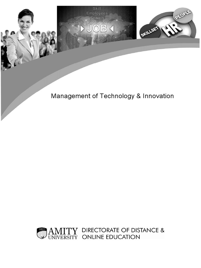 Management of Technology Innovation (SLM) | PDF | Innovation ...