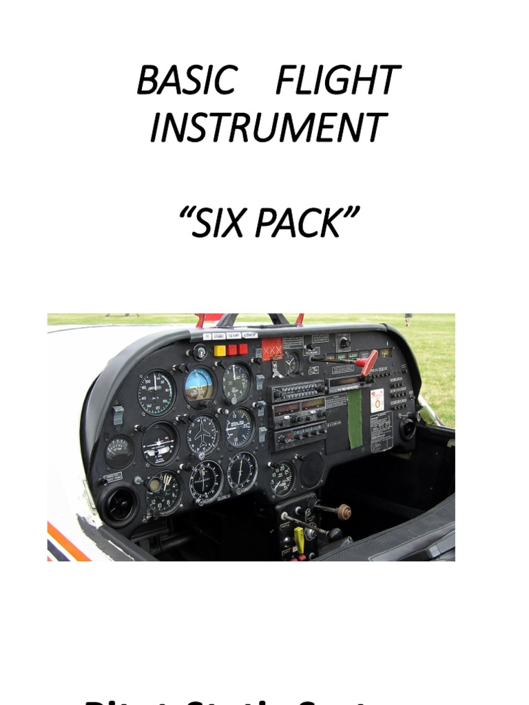 Basic Flight Instrument “Six Pack” | Altimeter | Airspeed